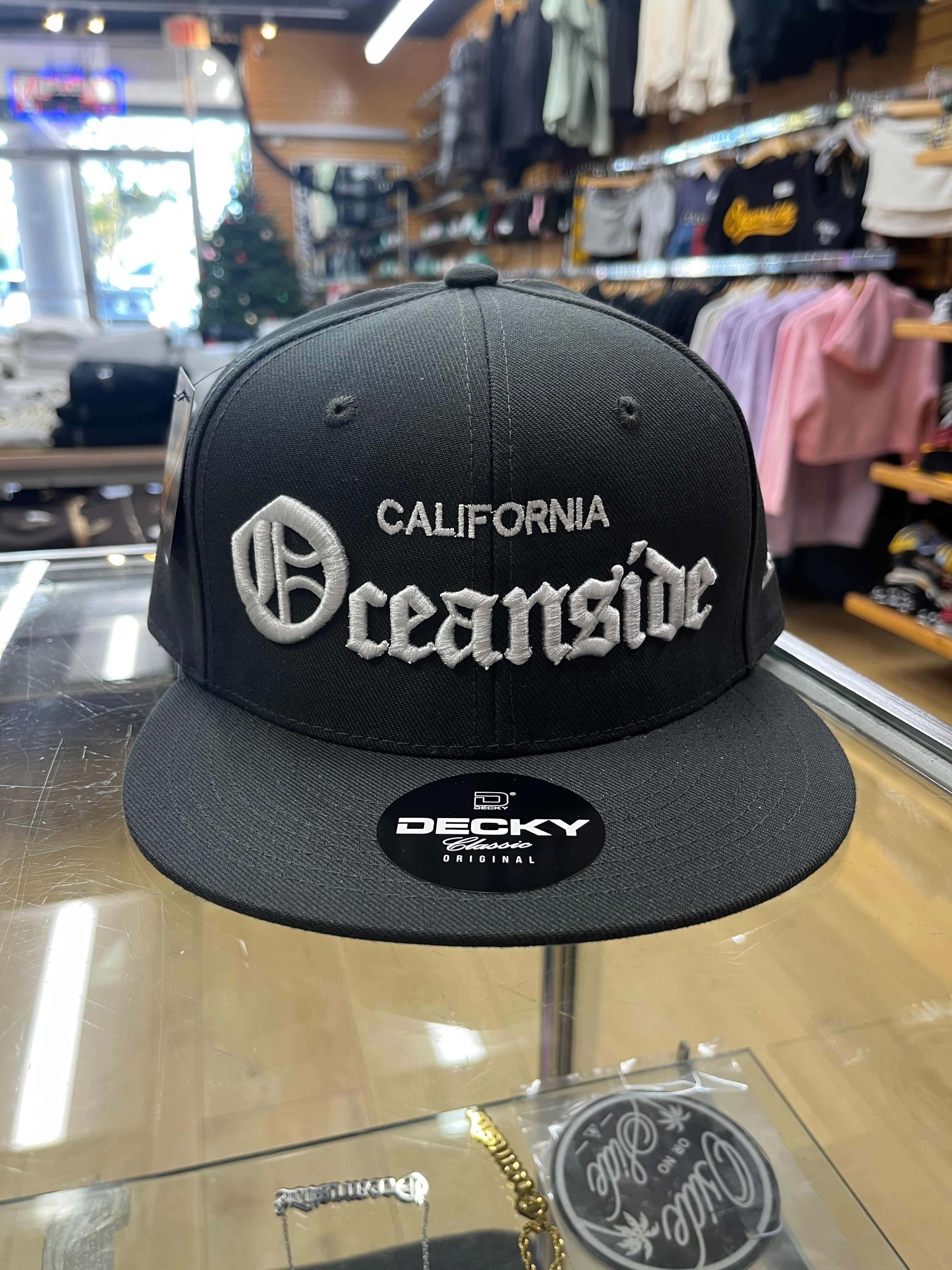 OE Oceanside California Fitted Hat (Charcoal Grey) – MadStrange