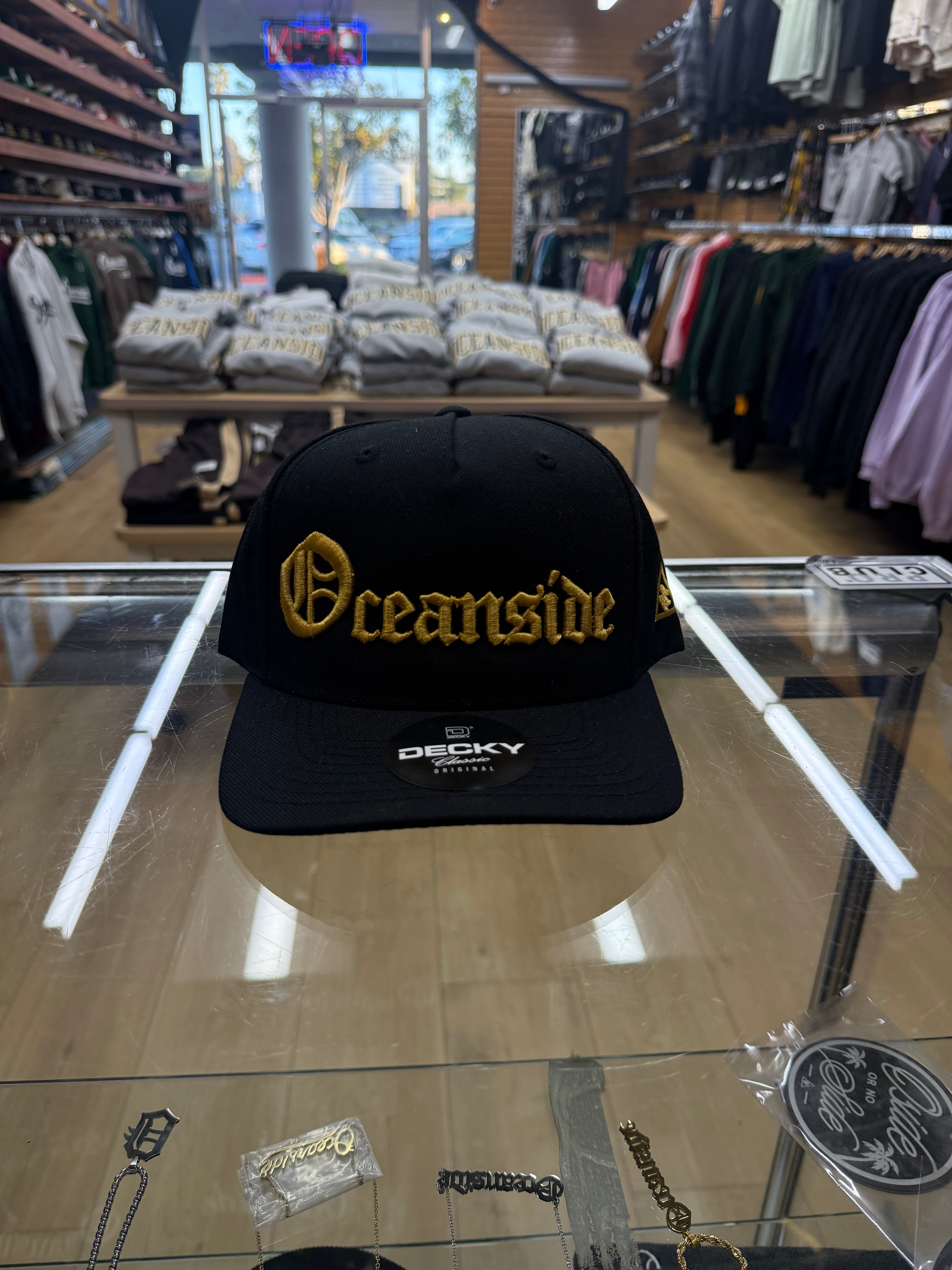 OE Oceanside Snapback (Black/Gold) – MadStrange