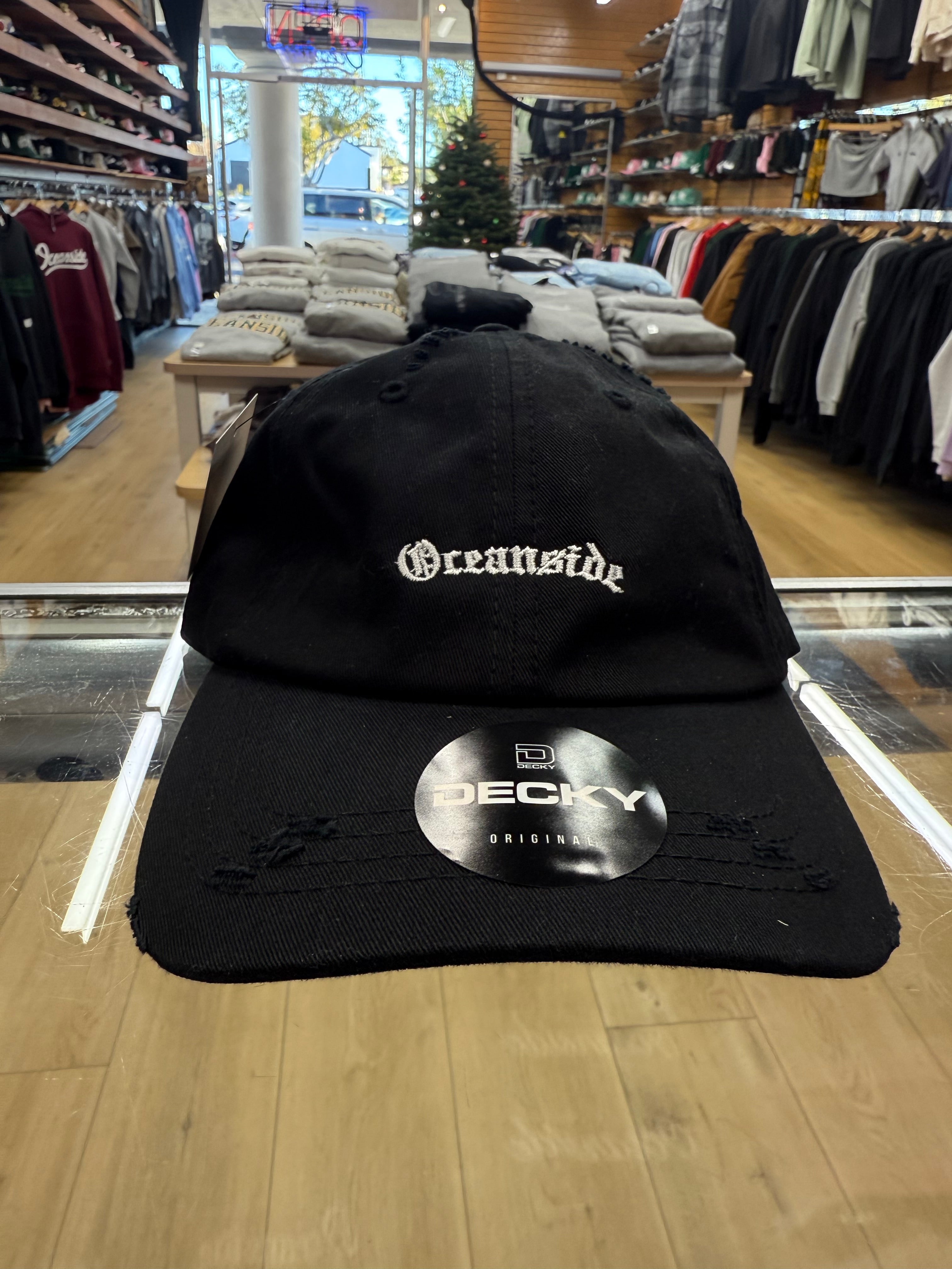 OE Curved Oceanside Dad Hat (Black) – MadStrange